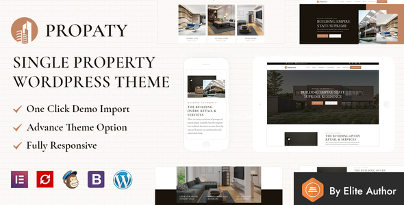 Propaty - Single Property WordPress Theme + RTL Ready by peacefulqode